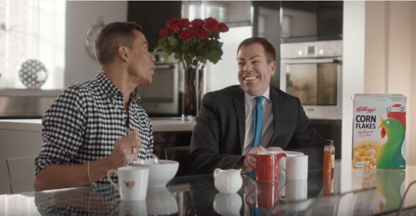 Gay couple featured in new Kellogg's Corn Flakes commercial - LGBTQ Nation