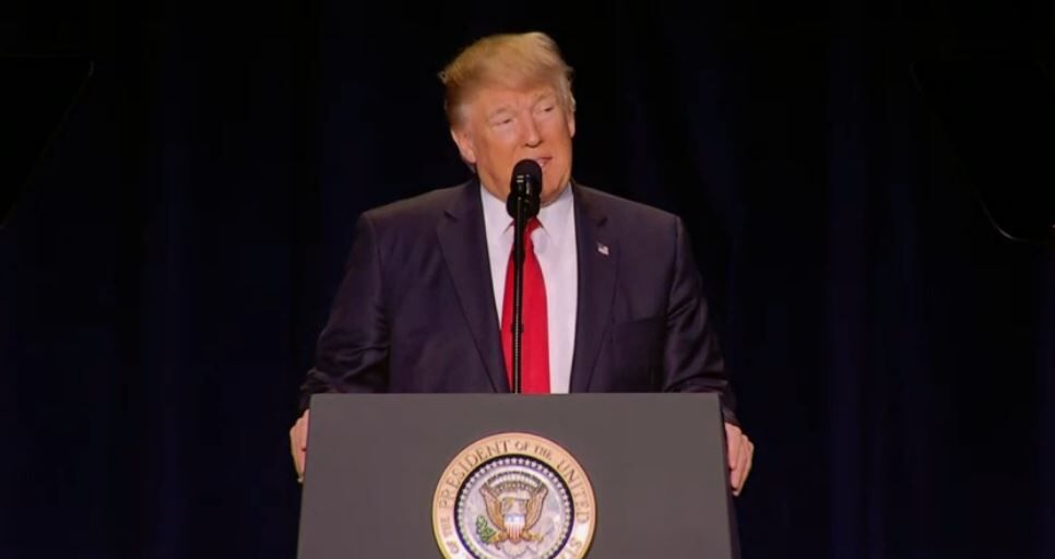 Trump praises 'religious freedom' at National Prayer Breakfast speech ...