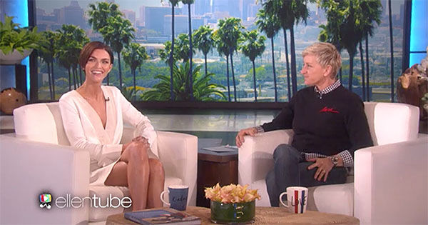 4 words to make your day: Ellen meets Ruby Rose / LGBTQ Nation