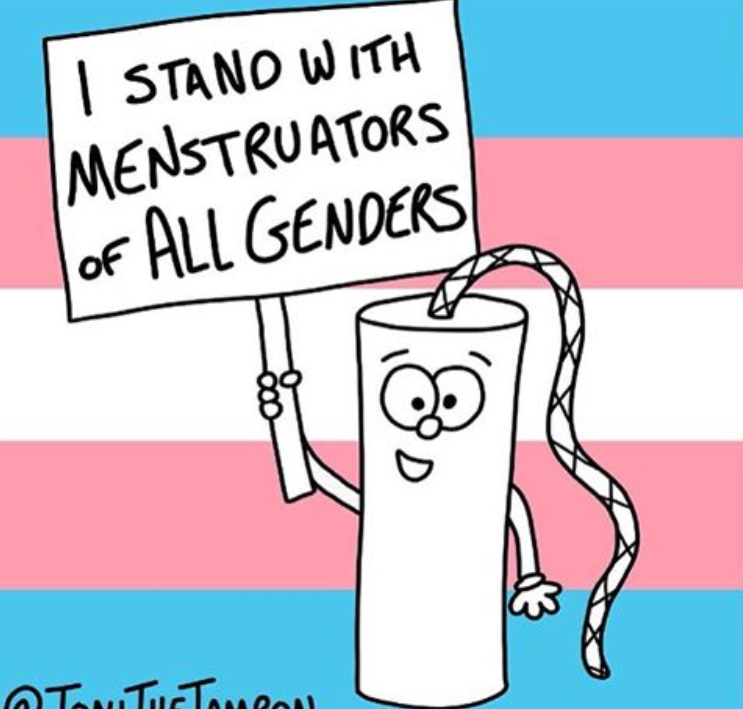 'Toni the Tampon' comes out in support of trans menstruators - LGBTQ Nation