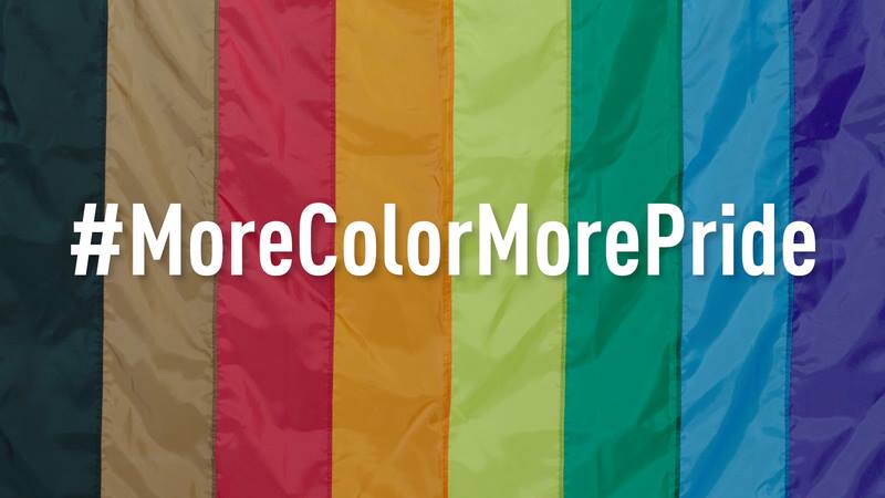 Philly gives the Pride flag an inclusive update with brown & black ...