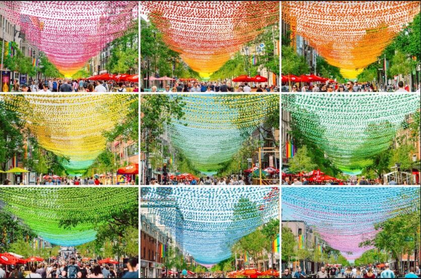Montreal celebrates pride with extraordinary display of rainbow lights ...
