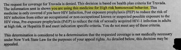 United Healthcare denies gay man medication due to ‘high risk ...