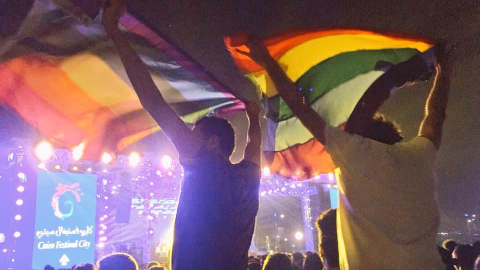 7 arrested in Egypt for raising rainbow pride flag at concert - LGBTQ ...