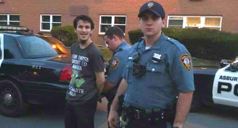 A Trump supporter maced a trans person who was making signs for a peace ...
