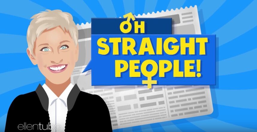 Ellen mocks straight people in new show segment - LGBTQ Nation