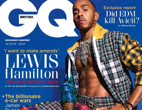 Race-car driver Lewis Hamilton wears a kilt to apologize for shaming ...