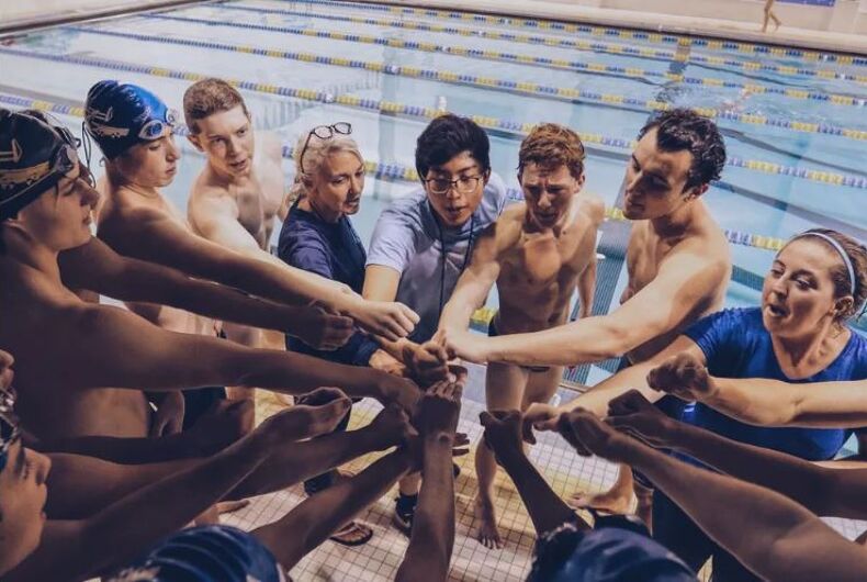 A gay swimmer & football player meet at the high school pool & it's the ...