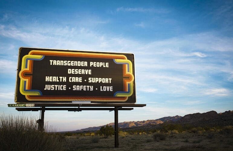 A Republican put up a hateful anti-trans billboard. So neighbors fought ...
