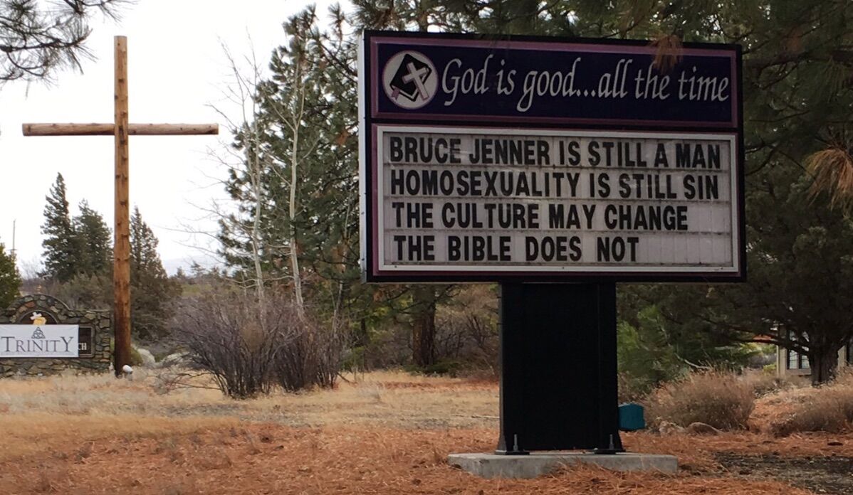 Neighbors won't tolerate church's anti-LGBTQ sign & they're taking to ...