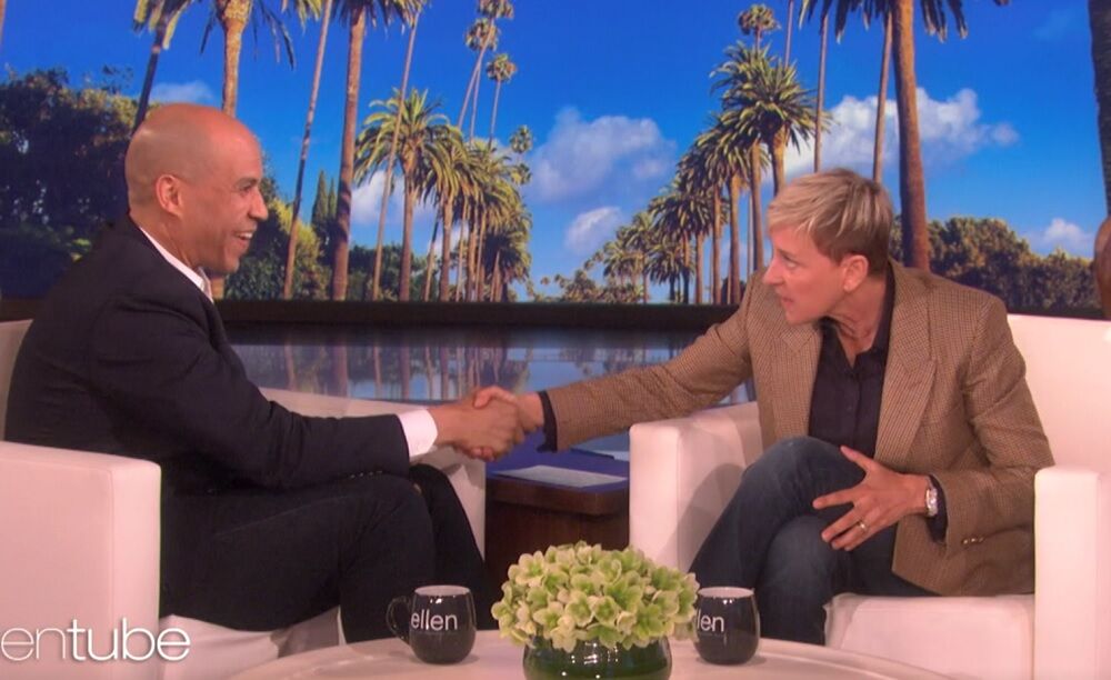 Ellen Degeneres promises to officiate Cory Booker & Rosario Dawson's ...