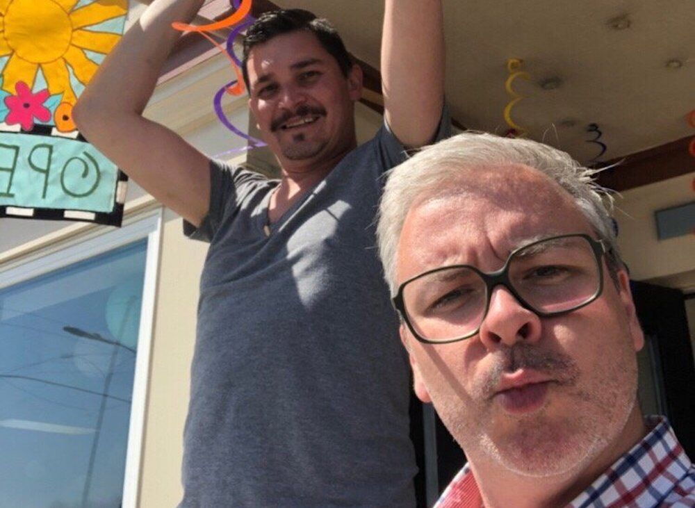 A gay-owned ice cream shop vandalized after displaying rainbow flags ...