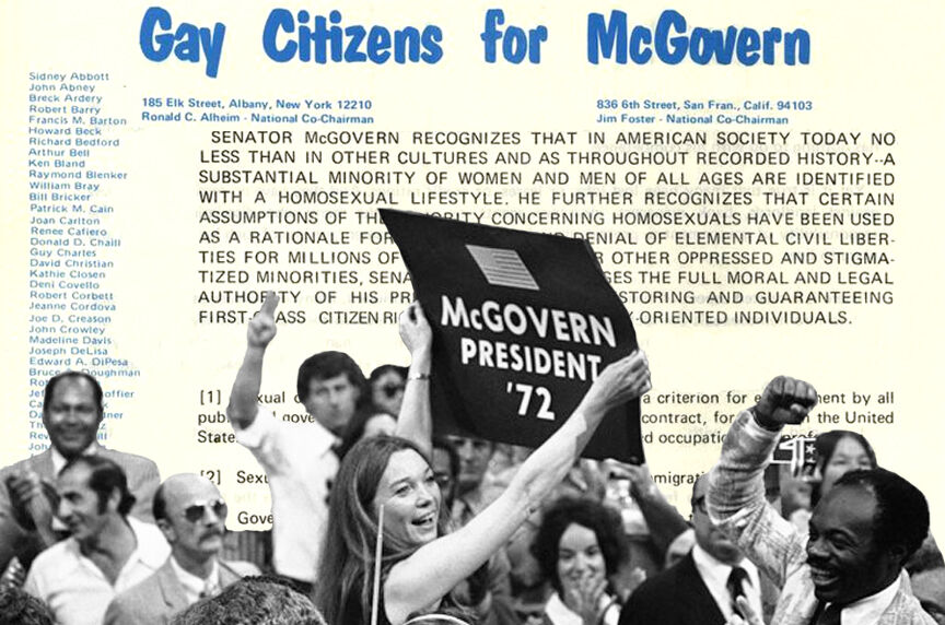 In 1972, gay people spoke at the Democratic National Convention for the ...