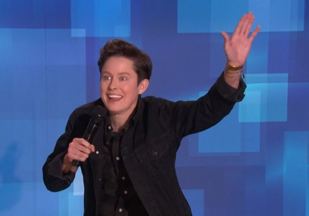 Comedian Rhea Butcher told Ellen's audience that they're a hero because ...