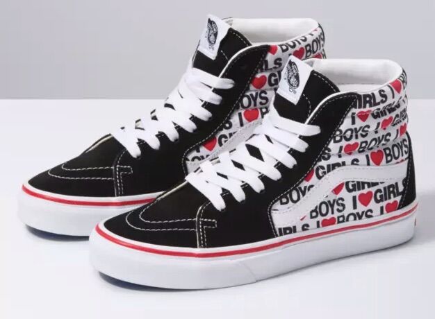 Vans' new bisexual Valentine's Day sneakers proudly declare "I ♥ BOYS ...