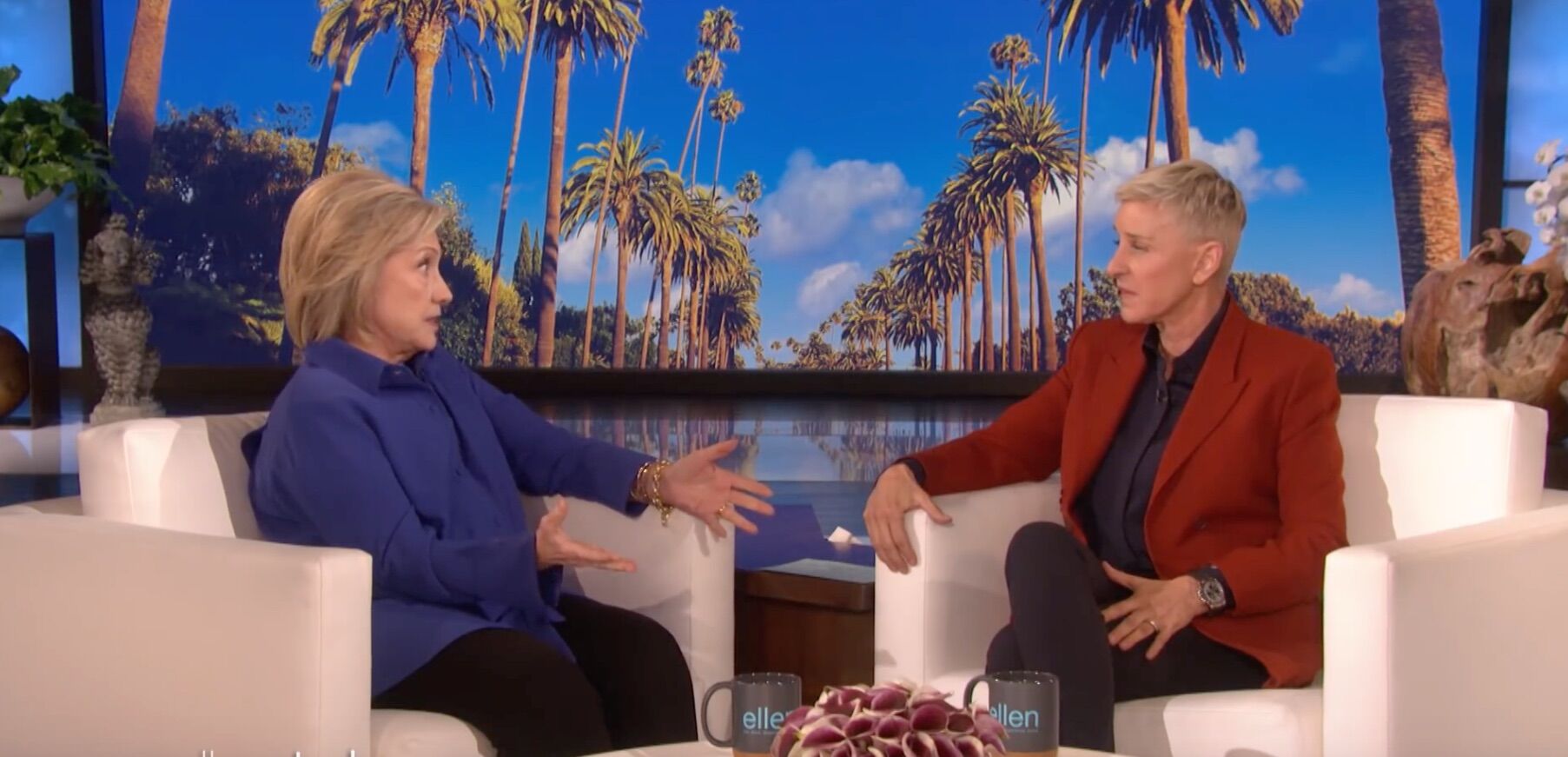 Hillary Clinton sat down with Ellen to talk about Trump's impeachment ...