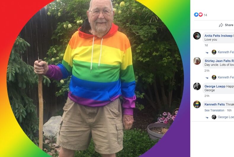 90-year-old comes out because he can't forget the man he fell in love ...