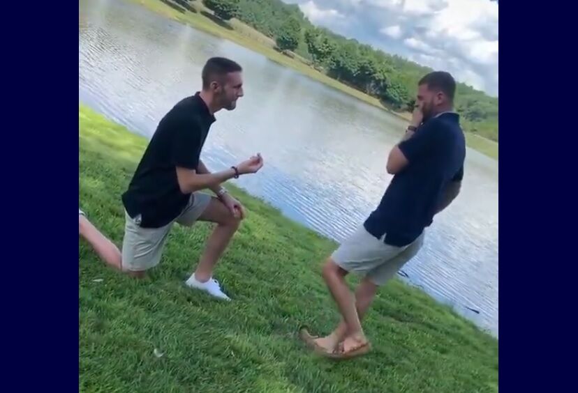A man proposes to his boyfriend in the sweetest viral video you'll see ...