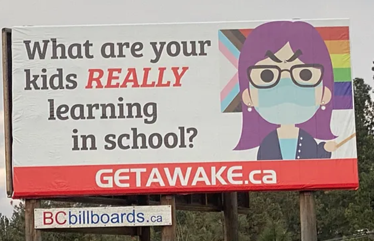 Outcry over anti-LGBTQ+ billboard in Canada brings it down - LGBTQ Nation