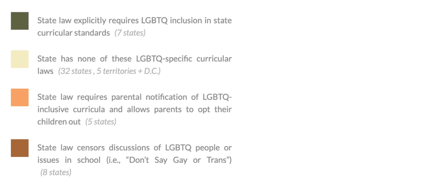 By the Numbers: A new map reveals where it's OK to "Say Gay" and where ...