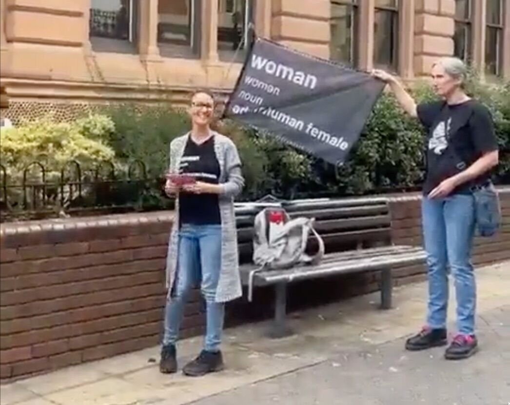 Anti-trans activists tried to hold a big protest but only two people ...