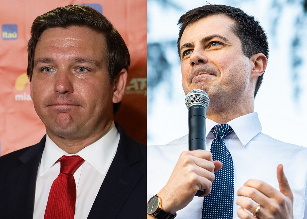 Pete Buttigieg slams Ron DeSantis ad with "oiled-up shirtless ...