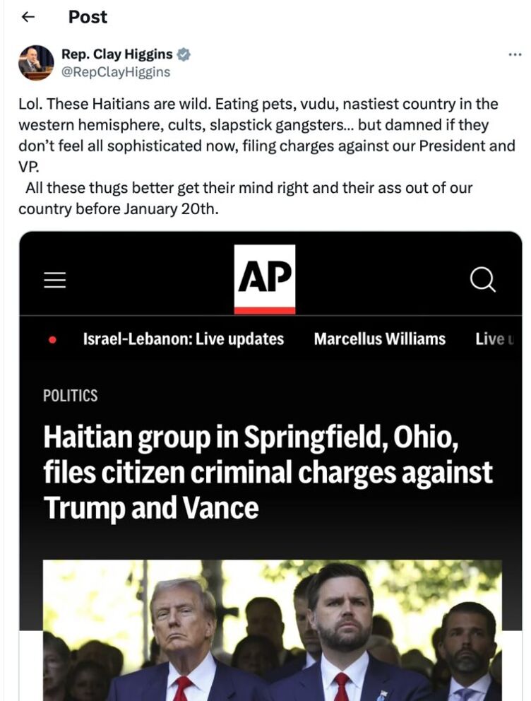 Rep. Clay Higgins’ racist tweet is only the tip of the iceberg - LGBTQ ...