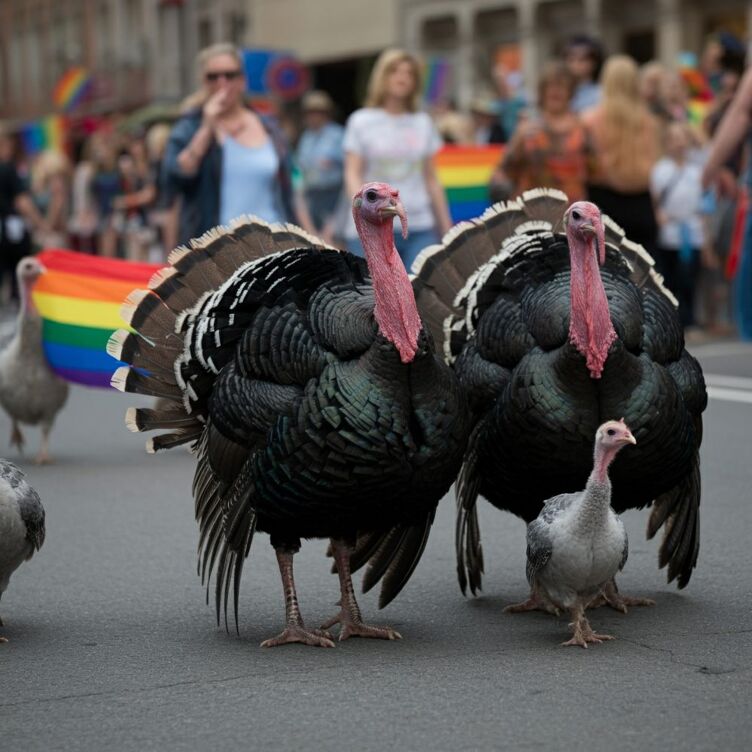 We asked AI to create LGBTQ+ turkeys for Thanksgiving. It did not ...