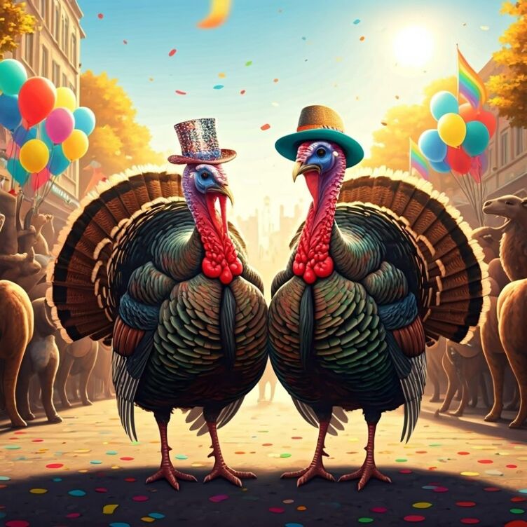 We asked AI to create LGBTQ+ turkeys for Thanksgiving. It did not ...