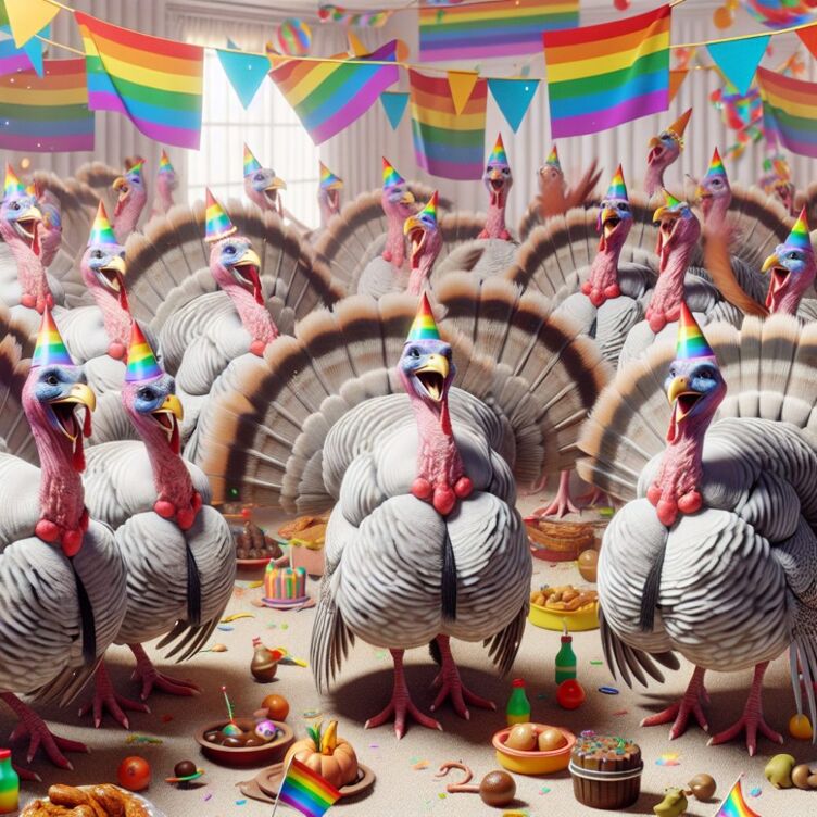 We asked AI to create LGBTQ+ turkeys for Thanksgiving. It did not ...