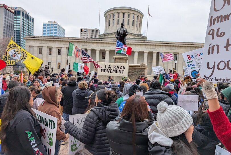 Thousands nationwide fight back against Donald Trump's anti-immigrant ...