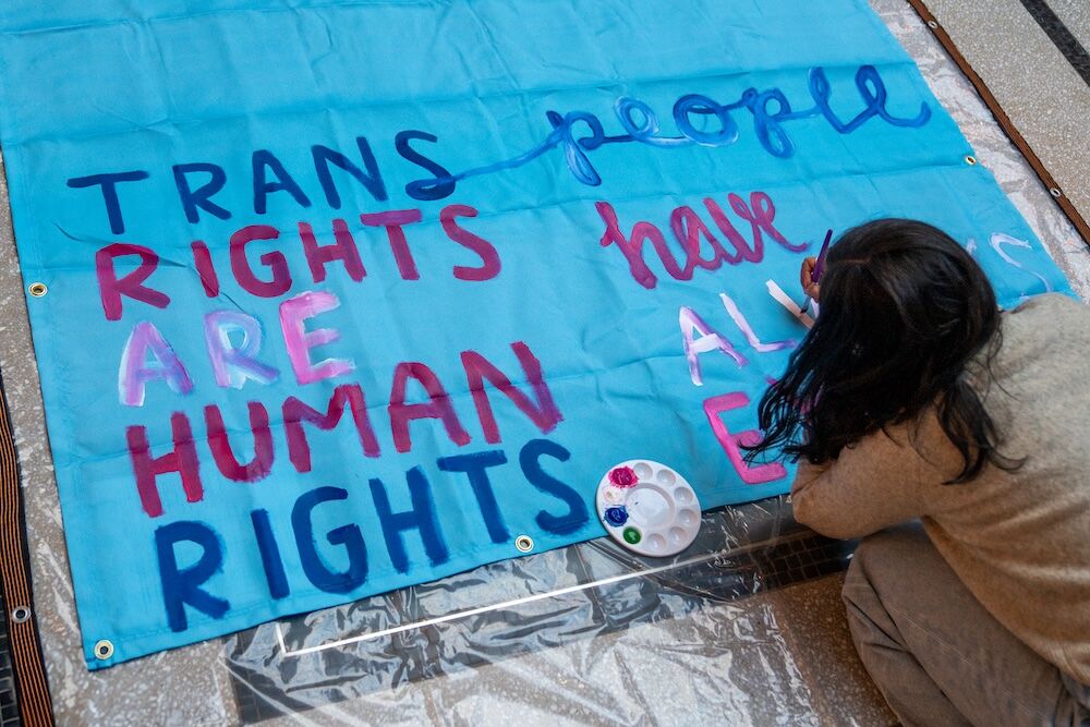 These panels from the “Freedom to Be” quilt aim to elevate trans joy ...