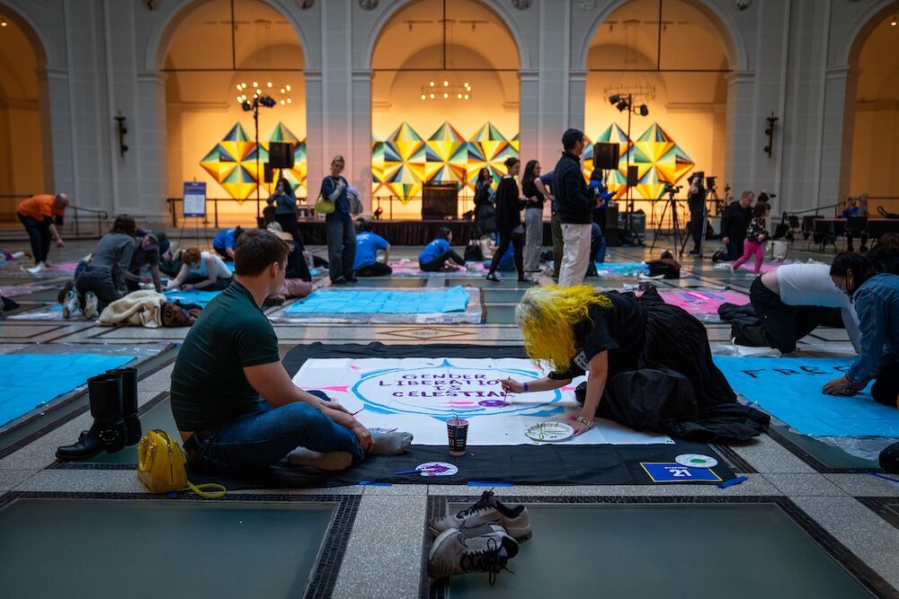 These panels from the “Freedom to Be” quilt aim to elevate trans joy ...
